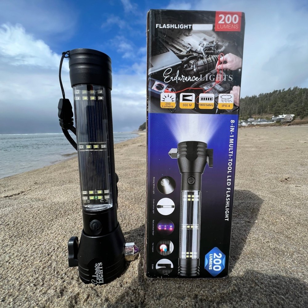 Endurance Solar 8-in-1 Flash Light – Endurance Lights
